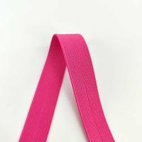 China Custom heavy satin elastic band webbing yoga elastic band narrow elastic hat band for sale