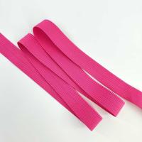 China Custom heavy satin elastic band webbing yoga elastic band narrow elastic hat band for sale