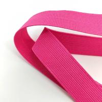 China Custom heavy satin elastic band webbing yoga elastic band narrow elastic hat band for sale