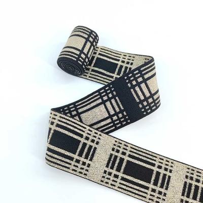 China Width Customized Stretchable Waistband Resistance Band Jacquard Sewing Elastic Band for sale