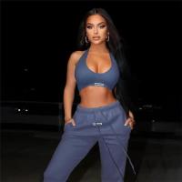 China Summer Custom Logo Tank Crop Top with Shorts Jogger Set Tracksuit Two Piece Set for Women Clothing for sale