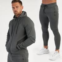 China Outdoor Sport Gym Sets Men Sportswear Tracksuits Two Piece Set Hoodies Men&prime;s Fitness Suit for sale