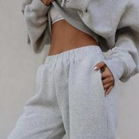 China Autumn Winter Jogger Jumper Gym Workout Women Fall 2 Piece Set Crop Top Oversize Hoodie Tracksuits for sale