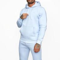 China Custom Fitness Sports Jogging Hoodies and Sweatpants Sets Cotton Solid Training Wear Men Tracksuits for sale