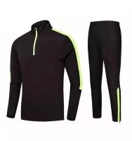 China Custom Soccer Tracksuit Jacket Sport Training Tracksuit Quick Dry Men 2 Piece Set Football Jacket for sale