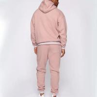 China Custom Cotton Sports Plus Size Men&prime;s Jogger Sweatsuit Gym Plain Fleece Winter Pink Jogging Hoodies Tracksuits Apparel Set for sale