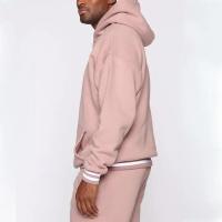 China Custom Cotton Sports Plus Size Men&prime;s Jogger Sweatsuit Gym Plain Fleece Winter Pink Jogging Hoodies Tracksuits Apparel Set for sale