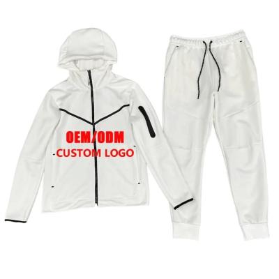 China Custom Logo OEM Fleece Jogging Set Gym Sports Zipper up Hoodie Jogger Women Sweat Tracksuits for sale