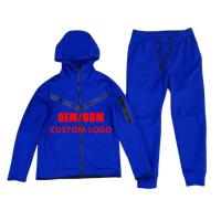 China Custom Logo OEM Fleece Jogging Set Gym Sports Zipper up Hoodie Jogger Women Sweat Tracksuits for sale