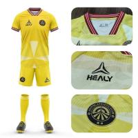 China Healy Sportswear Men Soccer Wear Customized Youth Soccer Jersey with Logo and Numbers Sublimated Soccer Uniforms for sale