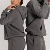 China Custom Logo Jogger 100% Cotton Women Sportswear White Unisex Men Sweatsuit Tracksuit Hoodie Set for sale