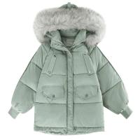 China Wholesale Customize Thick Trendy Puffer Women&prime;s Down Coat Winter Solid Long Sleeve Zipper Down Coat for Women for sale