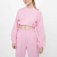 China Custom Latest Designs Cropped Sweatshirt Joggers Two Piece Tracksuits for Women for sale