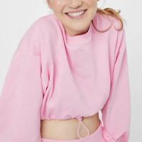 China Custom Latest Designs Cropped Sweatshirt Joggers Two Piece Tracksuits for Women for sale