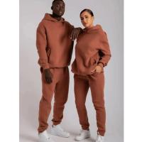 China 2 Piece Women Jogger Sets Jumper Gym Sweatpants Unisex Oversize Hoodie Tracksuit for sale