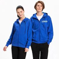 China Wholesale Plus Size Men&prime;s Hoodies Full Zip up Custom Print Logo Hoodie for Man and Women for sale