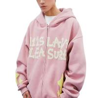 China Custom Logo Terry Cotton Puff Printing Vintage Hoodies Washed Oversized 3D for sale