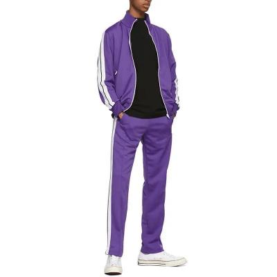 China Custom Logo Sweatsuit Sets Casual Sportswear Men Striped Running Wear Training Jogging Wear for sale