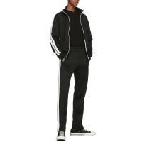 China Custom Logo Sweatsuit Sets Casual Sportswear Men Striped Running Wear Training Jogging Wear for sale