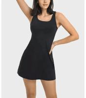 China Custom New Style Sport Wear with Pocket Workout Skirts High Waist Fitness Yoga Shorts Athletic Gym Women Tennis Dress for sale