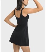 China Custom New Style Sport Wear with Pocket Workout Skirts High Waist Fitness Yoga Shorts Athletic Gym Women Tennis Dress for sale
