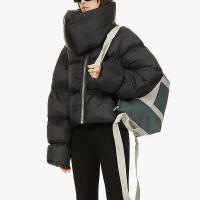 China Winter New Thick Down Cotton Puffer Coat for Ladies Vintage Warm Women Clothing Scarf Design Bubble Jacket for sale