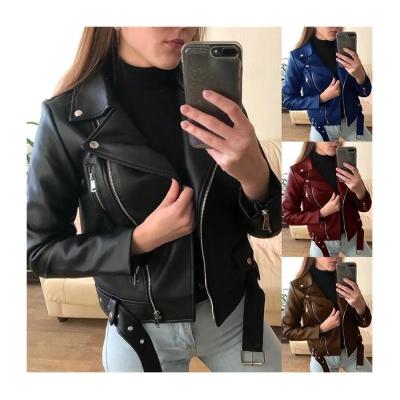 China Leather Jacket Winter and Autumn Fall Apparel Clothes for Women Cardigan Blazer Jacket Blazers Ladies Coats for sale