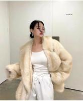 China 2023 Luxury Winter Fur Coat Fashion Racoon Fox Fur Coat for Women for sale