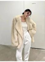 China 2023 Luxury Winter Fur Coat Fashion Racoon Fox Fur Coat for Women for sale