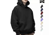 China Wholesales Hoodies Athletic High Quality Various Colored 100% Cotton Hoodie Streetwear Oversized Cotton Heavyweight Hoodies for sale