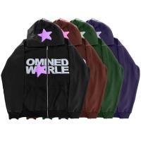 China Hoodies Heavyweight High Quality Cotton Fleece Full Hoodie Custom Embroidered Zip up for sale