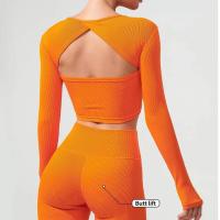 China Wholesale Custom Logo Gym Legging High Impact Sports Bra 3PCS Long Sleeve Yoga Wear Gym Fitness Sets for sale