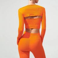 China Wholesale Custom Logo Gym Legging High Impact Sports Bra 3PCS Long Sleeve Yoga Wear Gym Fitness Sets for sale