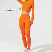 China Wholesale Custom Logo Gym Legging High Impact Sports Bra 3PCS Long Sleeve Yoga Wear Gym Fitness Sets for sale