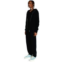 China Mens Hoodies Custom Logo on Face Chest Embroidery Design Slim Body Heavy Weight Hoodies Men Full Zip up Hoodie for sale