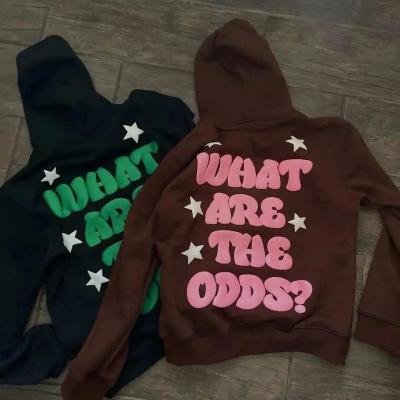 China Custom Men Hooded Sweatshirt High Quality Heavy French Terry Cotton Pullover 3D Foam Screen Puff Printing Unisex Hoodie for sale