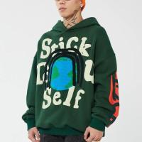 China Factory Supplying Cotton Polyester Puff Print Hoodie 50 400GSM 3D Foam Print Men&prime;s Hoodies for sale