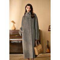 China Winter Mongolian Cashmere Overcoat Luxury Ladies Long Alpaca Wool Trench Coat Women 100% Wool Cashmere Handmade Coat for Women for sale