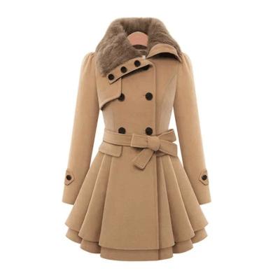 China Plus Size Women&prime;s Coats, Autumn Winter Ladies Trench Long Fur Puffer Girls Coat Jacket for Women for sale