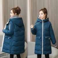 China Winter Puffer Jacket Ladies Warm Hooded Cotton-Padded Clothes Thick Padded Outwear Hooded Long Jackets and Coats for Women for sale