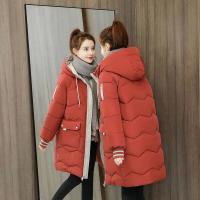 China Winter Puffer Jacket Ladies Warm Hooded Cotton-Padded Clothes Thick Padded Outwear Hooded Long Jackets and Coats for Women for sale