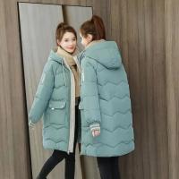 China Winter Puffer Jacket Ladies Warm Hooded Cotton-Padded Clothes Thick Padded Outwear Hooded Long Jackets and Coats for Women for sale