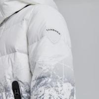 China Custom Print Men&prime;s Down Jacket Goose for Mens 2023 Winter Puffer Jacket Long Down Coats Hooded Clothes for sale