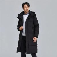 China Custom Print Men&prime;s Down Jacket Goose for Mens 2023 Winter Puffer Jacket Long Down Coats Hooded Clothes for sale