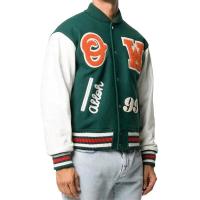 China 2023 Winter OEM Custom Logo Vintage Boy Leather Coat Sport Baseball Jacket Bomber Jacket Lettermen Jacket for Men for sale