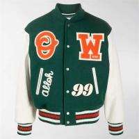 China 2023 Winter OEM Custom Logo Vintage Boy Leather Coat Sport Baseball Jacket Bomber Jacket Lettermen Jacket for Men for sale