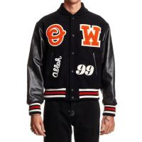 China 2023 Winter OEM Custom Logo Vintage Boy Leather Coat Sport Baseball Jacket Bomber Jacket Lettermen Jacket for Men for sale