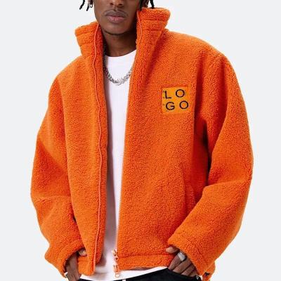 China Fashion Custom Color Winter Outdoor Fleece Coat Sherpa Jacket Full Zipper up Sherpa Fleece Jacket for Men for sale