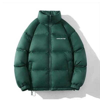 China OEM Custom Embroidered Warm Thicken Bubble Mens The Winter Down Coats High Quality Quilted Padded Down Puffer Jacket for Men for sale