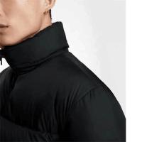 China Factory Warm Puffer Jacket Embroidery Oversized Coat Man Stand Collar Winter Blank Down Jacket Bubble Jacket for Men for sale